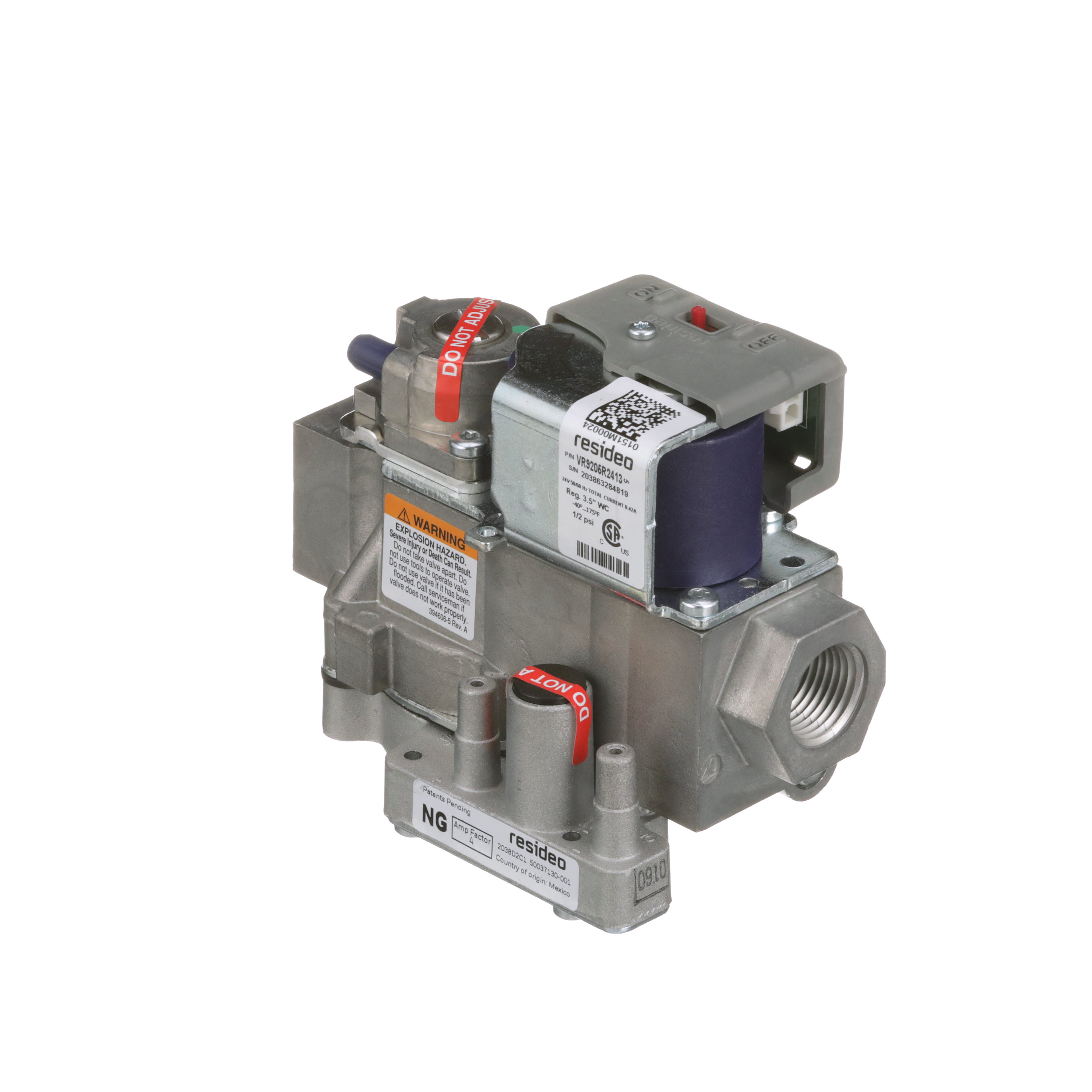 Gas Valve, Furnace, 3.5 in wc Static, 24 V